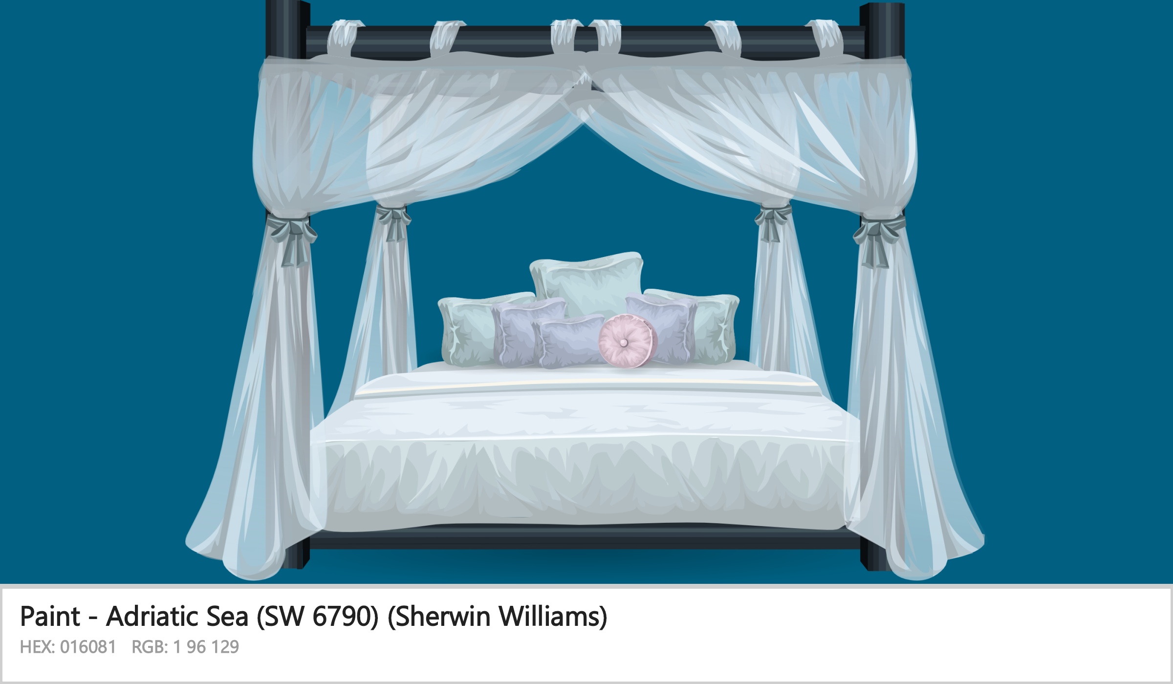 Sherwin Williams Adriatic Sea (SW 6790) Paint color codes, similar ...