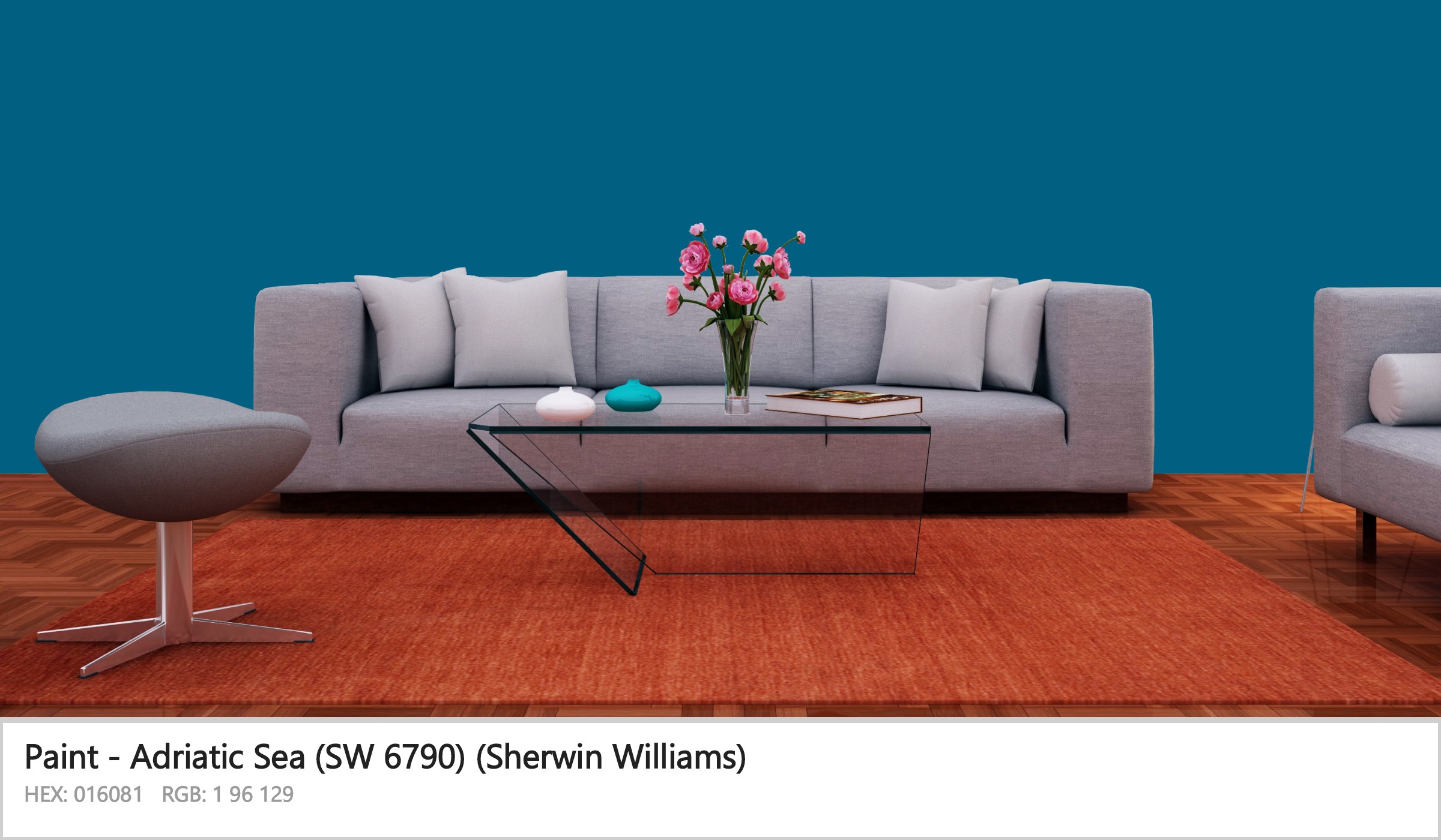 Sherwin Williams Adriatic Sea (SW 6790) Paint color codes, similar ...