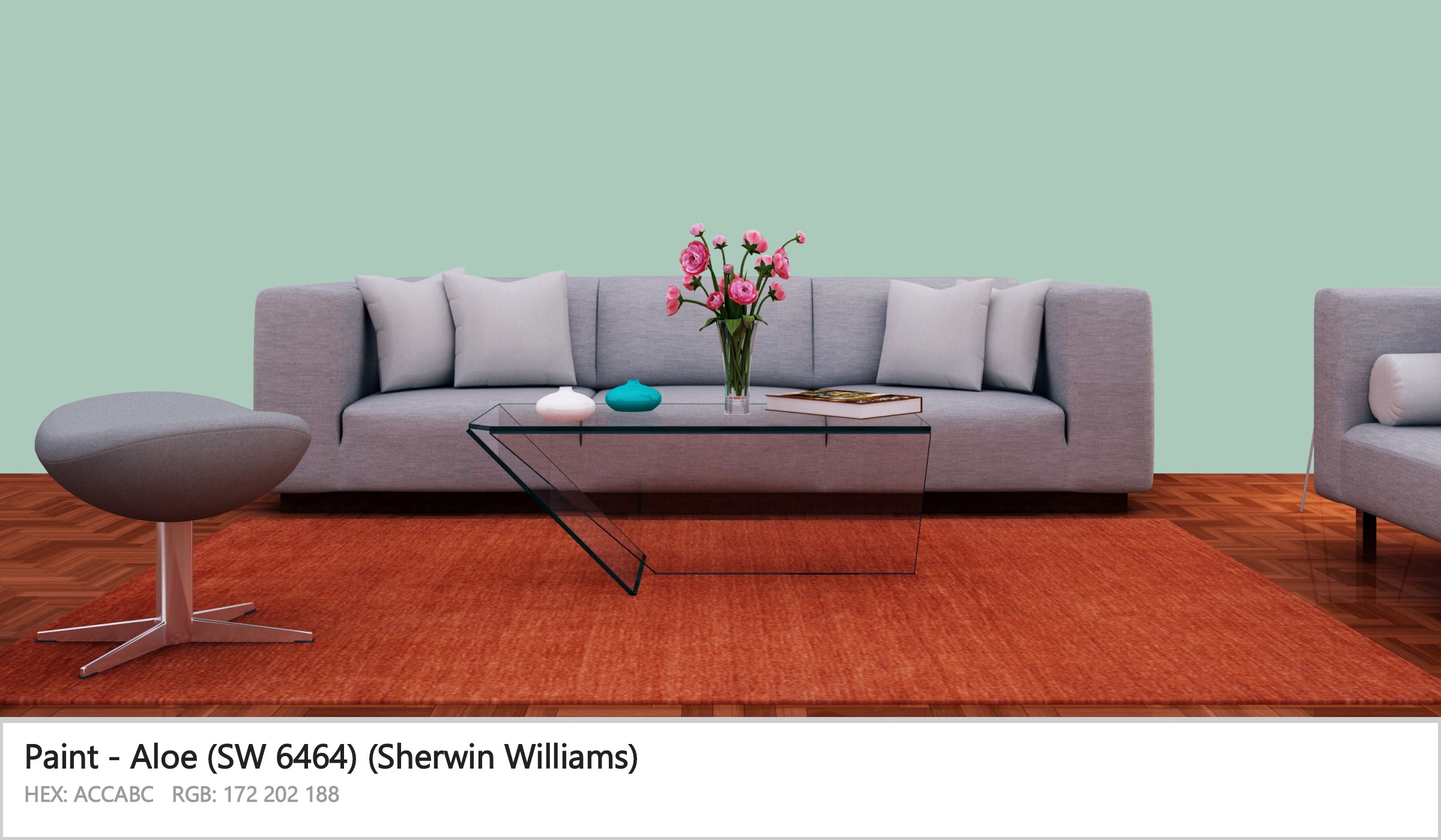 Sherwin Williams Aloe (SW 6464) Paint color codes, similar paints and ...