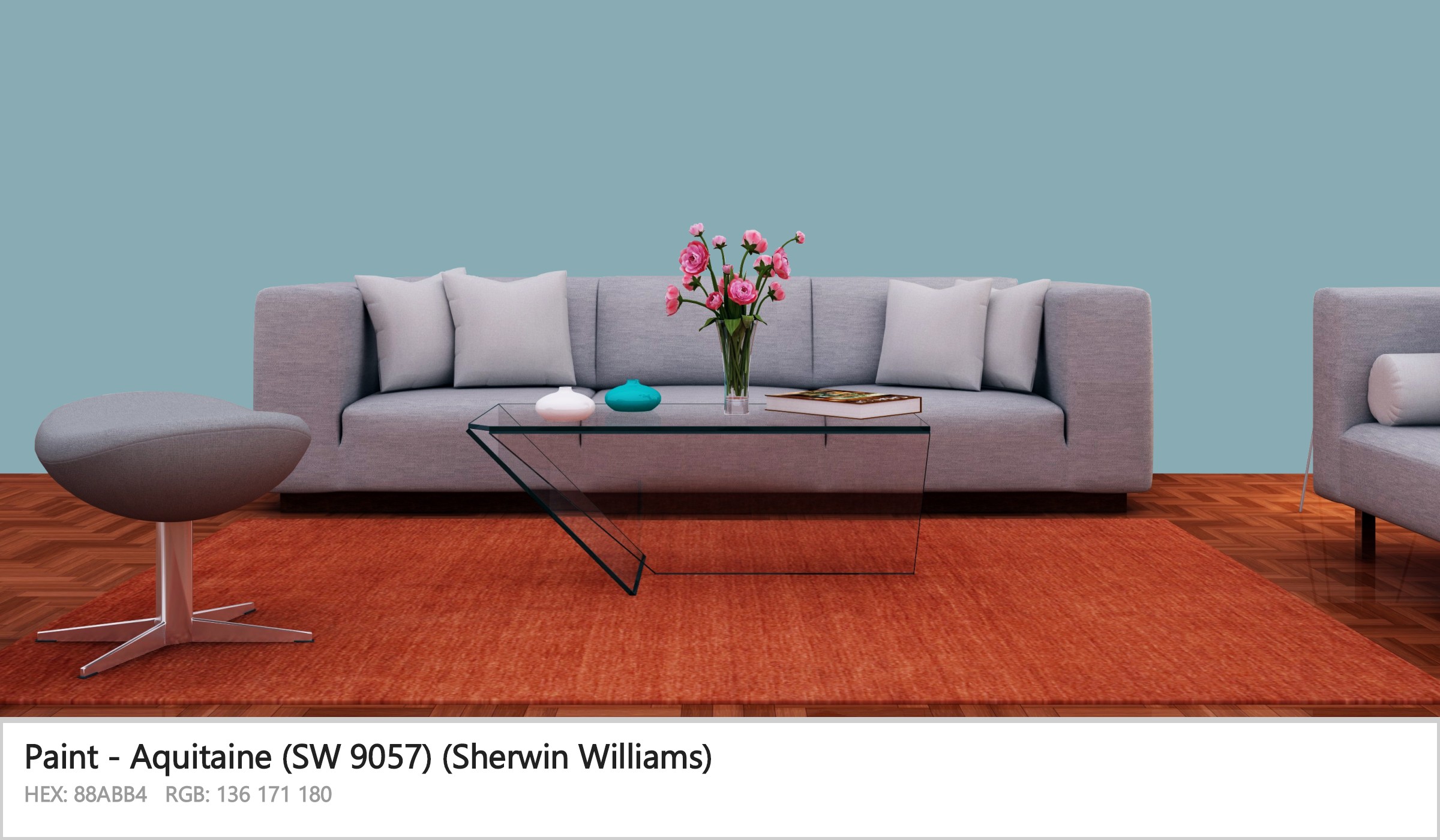 Sherwin Williams Aquitaine (SW 9057) Paint color codes, similar paints ...