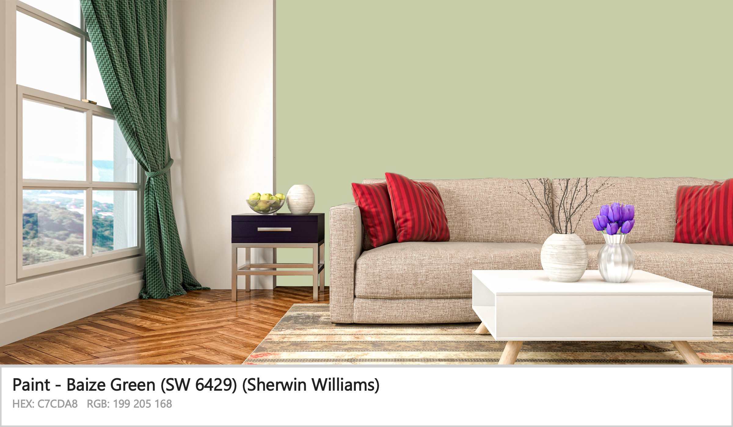Sherwin Williams Baize Green (SW 6429) Paint color codes, similar ...