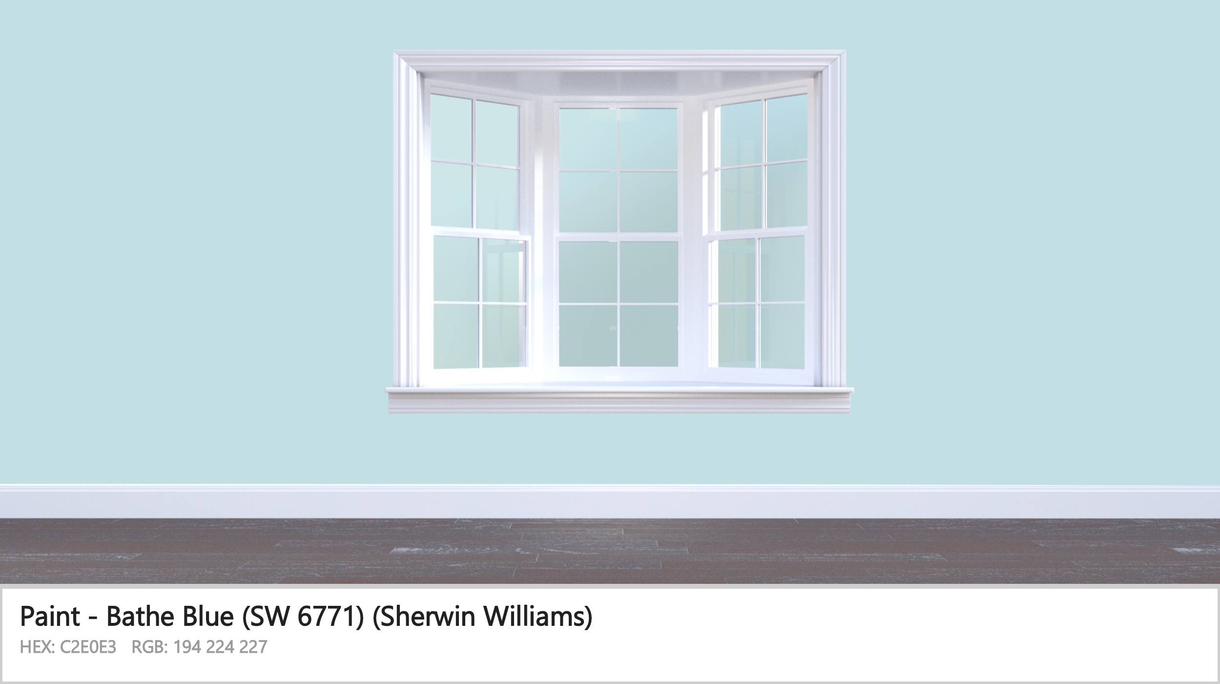 Sherwin Williams Bathe Blue (SW 6771) Paint color codes, similar paints ...