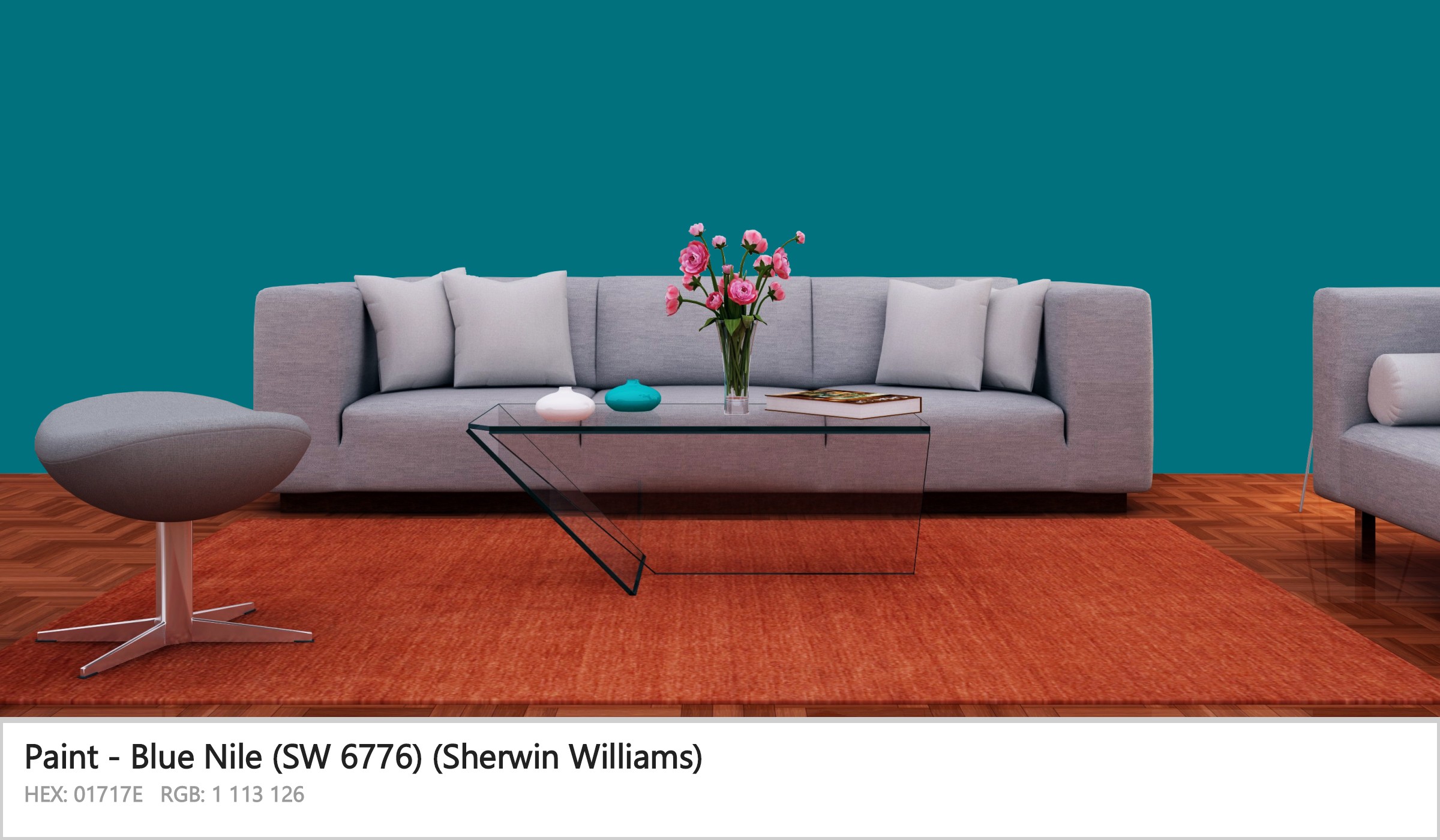 Sherwin Williams Blue Nile (SW 6776) Paint color codes, similar paints ...