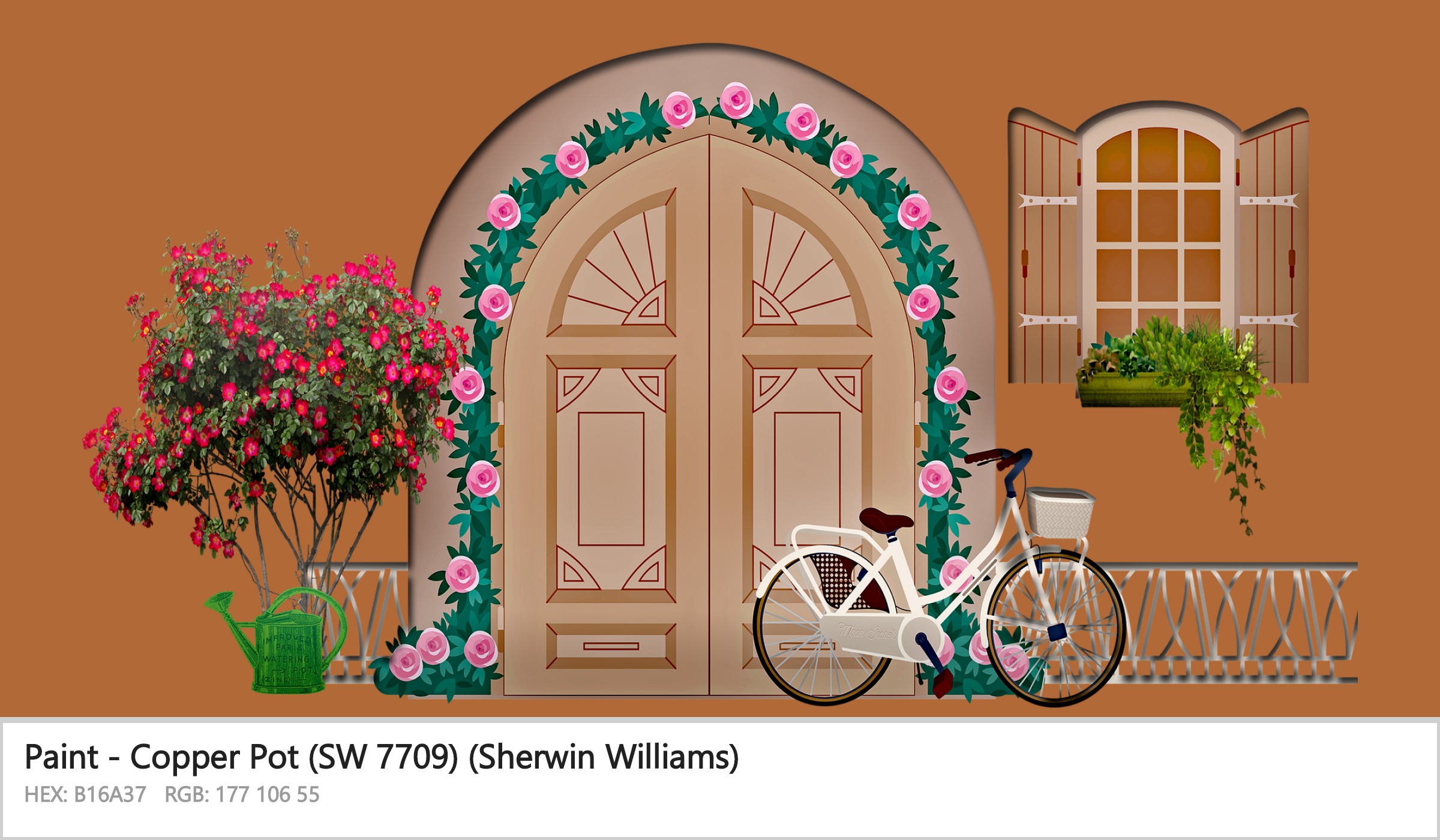 Sherwin Williams Copper Pot (SW 7709) Paint color codes, similar paints ...