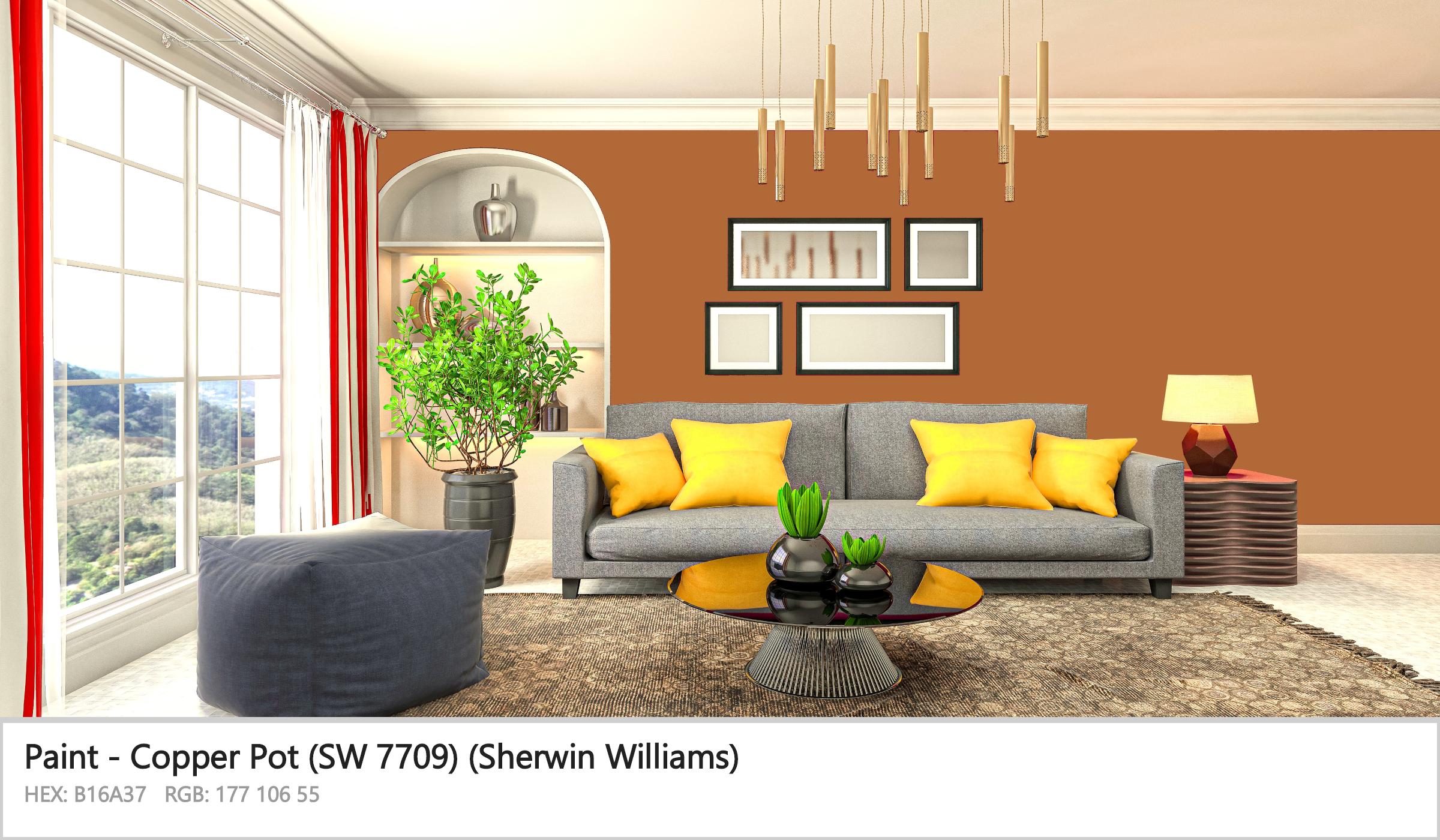 Sherwin Williams Copper Pot (SW 7709) Paint color codes, similar paints ...