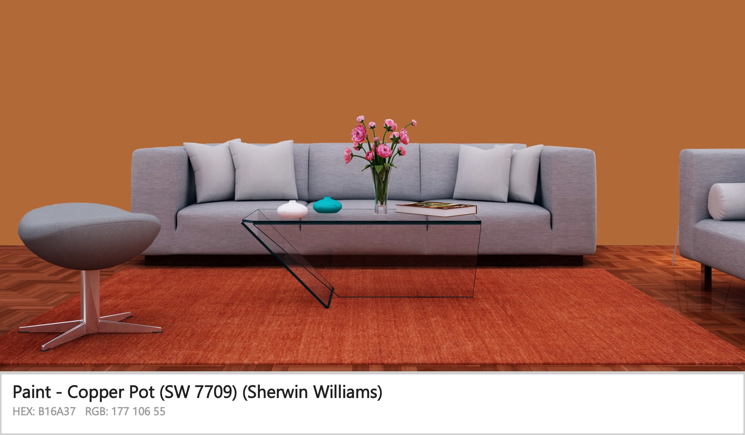 Sherwin Williams Copper Pot (SW 7709) Paint color codes, similar paints ...
