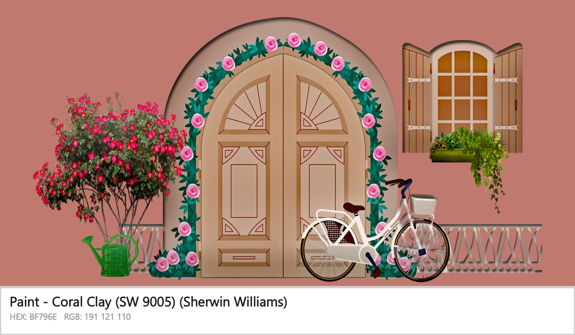 Sherwin Williams Coral Clay (SW 9005) Paint color codes, similar paints ...