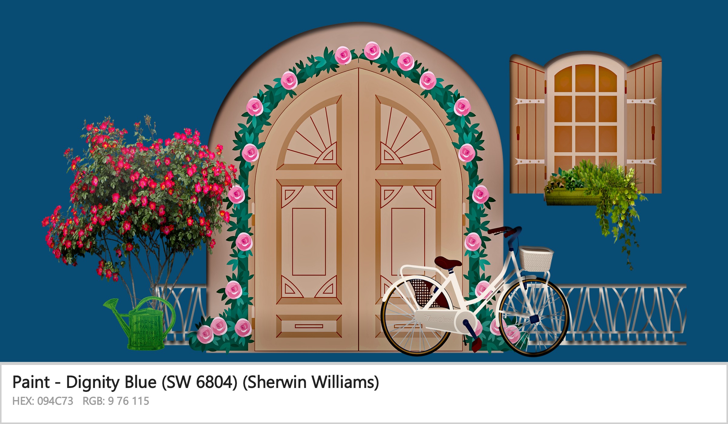 Sherwin Williams Dignity Blue (SW 6804) Paint color codes, similar ...