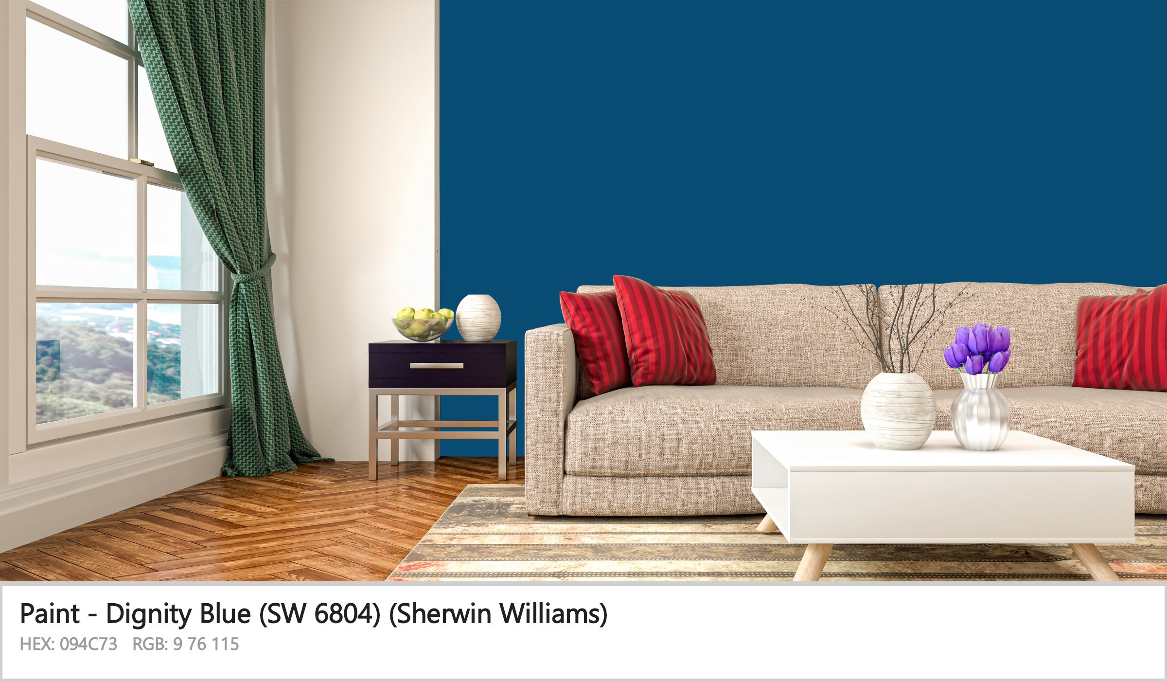 Sherwin Williams Dignity Blue (SW 6804) Paint color codes, similar ...