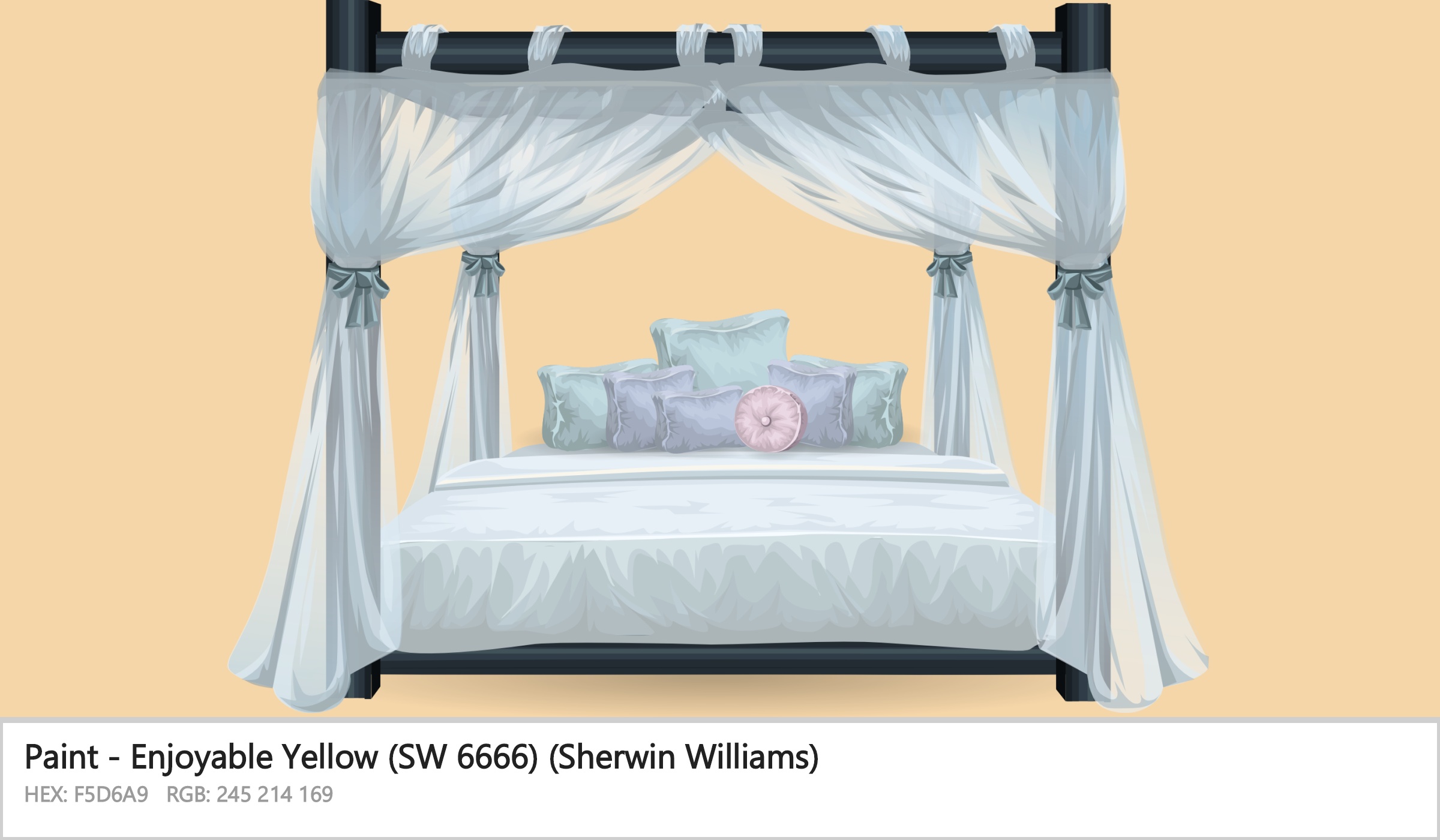 Sherwin Williams Enjoyable Yellow (SW 6666) Paint color codes, similar ...