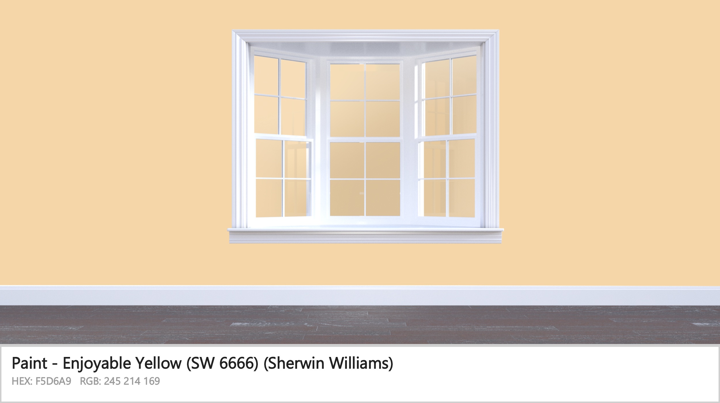 Sherwin Williams Enjoyable Yellow (SW 6666) Paint color codes, similar ...