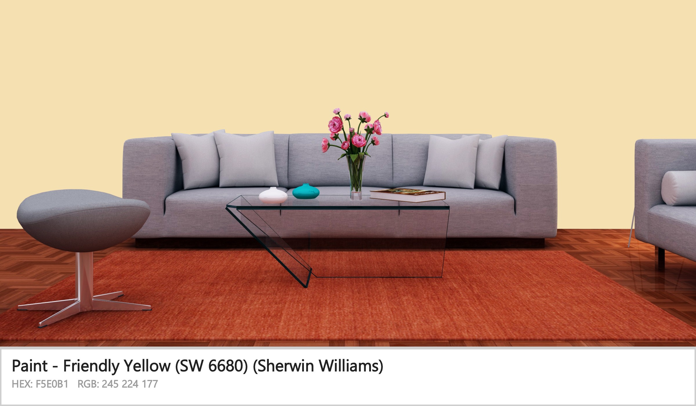 Sherwin Williams Friendly Yellow (SW 6680) Paint color codes, similar ...