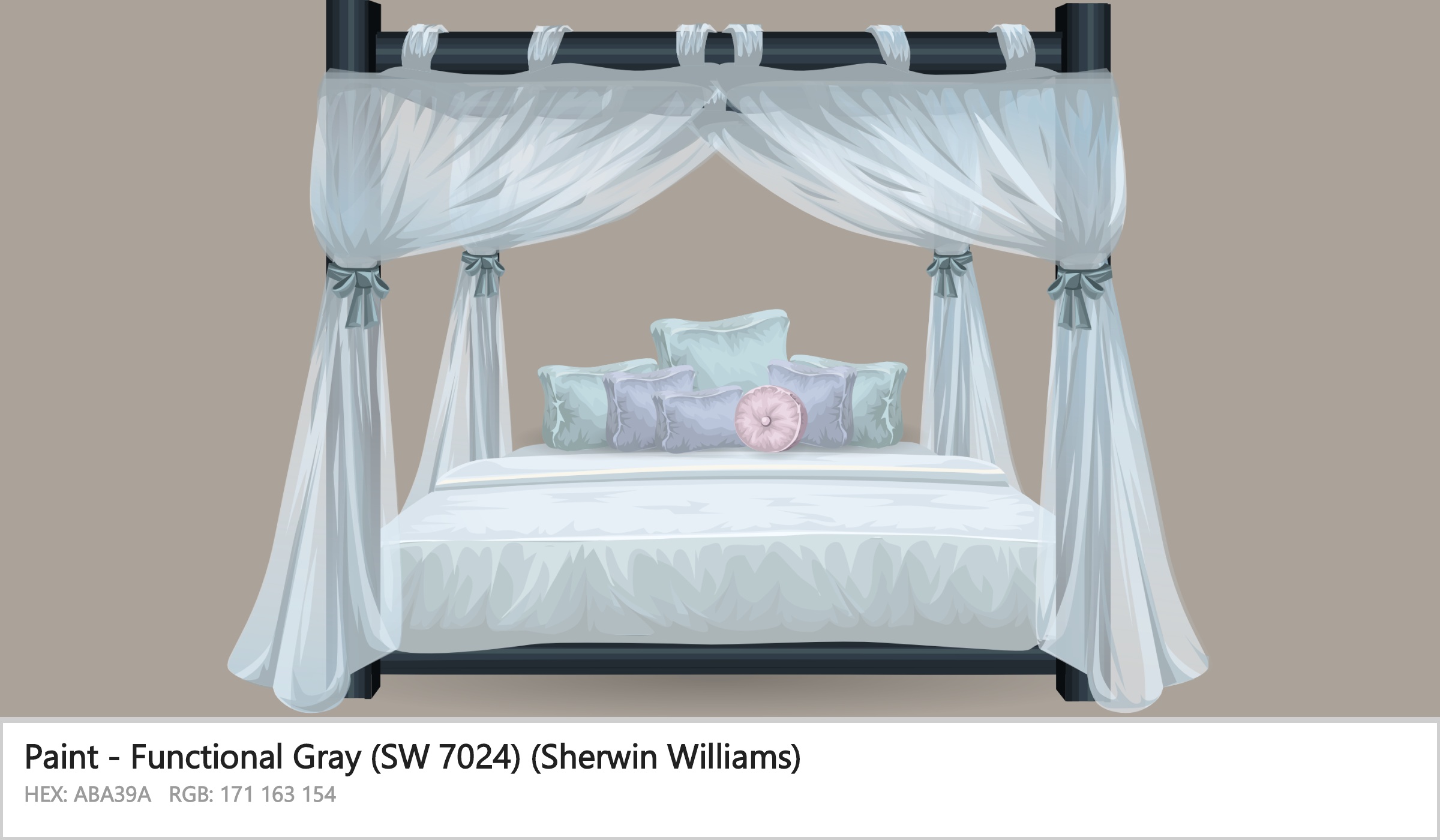 Sherwin Williams Functional Gray (SW 7024) Paint color codes, similar ...