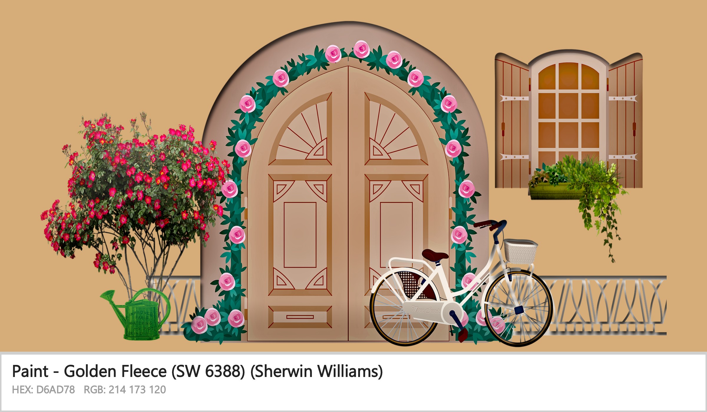 Sherwin Williams Golden Fleece (SW 6388) Paint color codes, similar ...