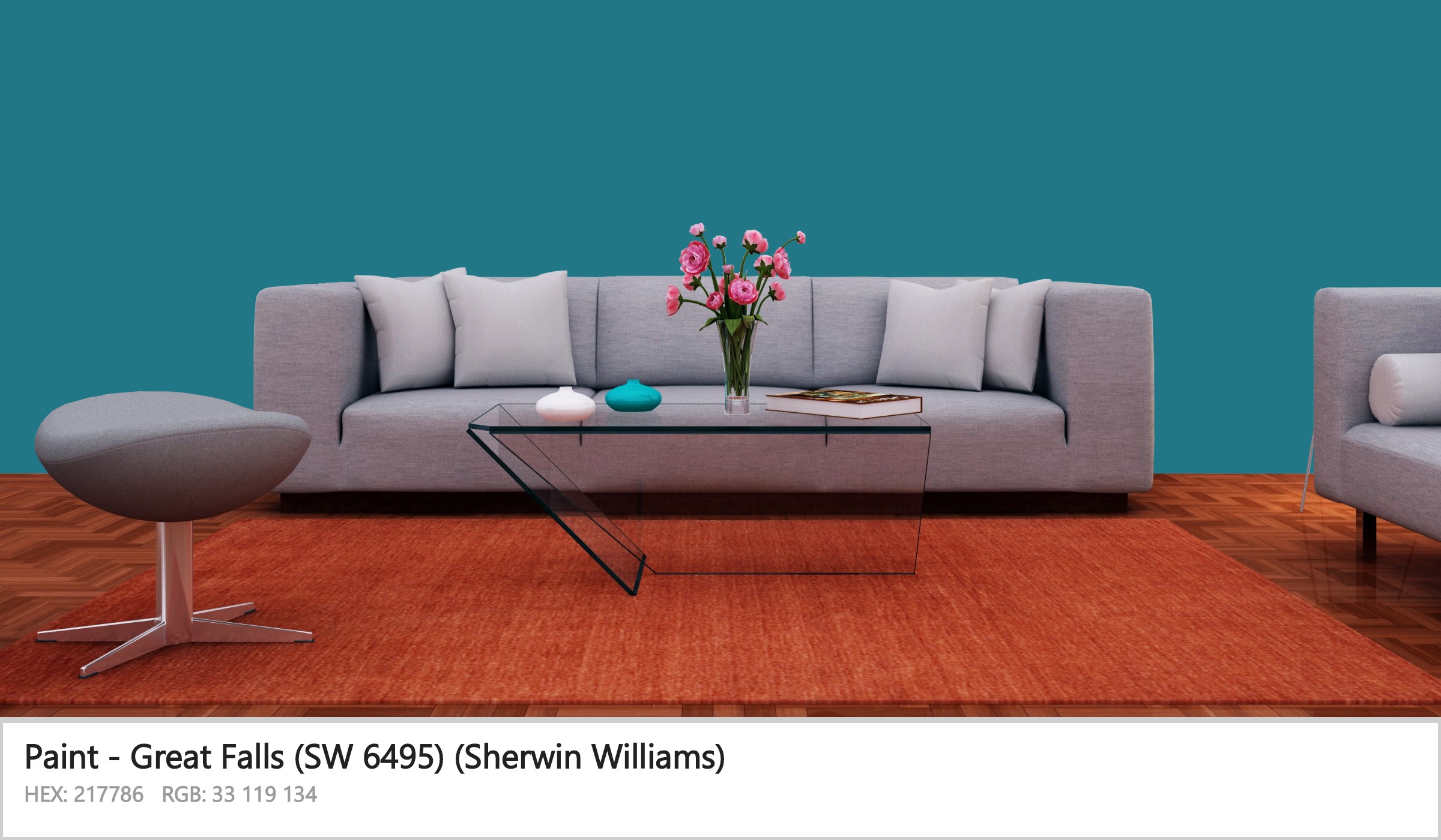Sherwin Williams Great Falls (SW 6495) Paint color codes, similar ...