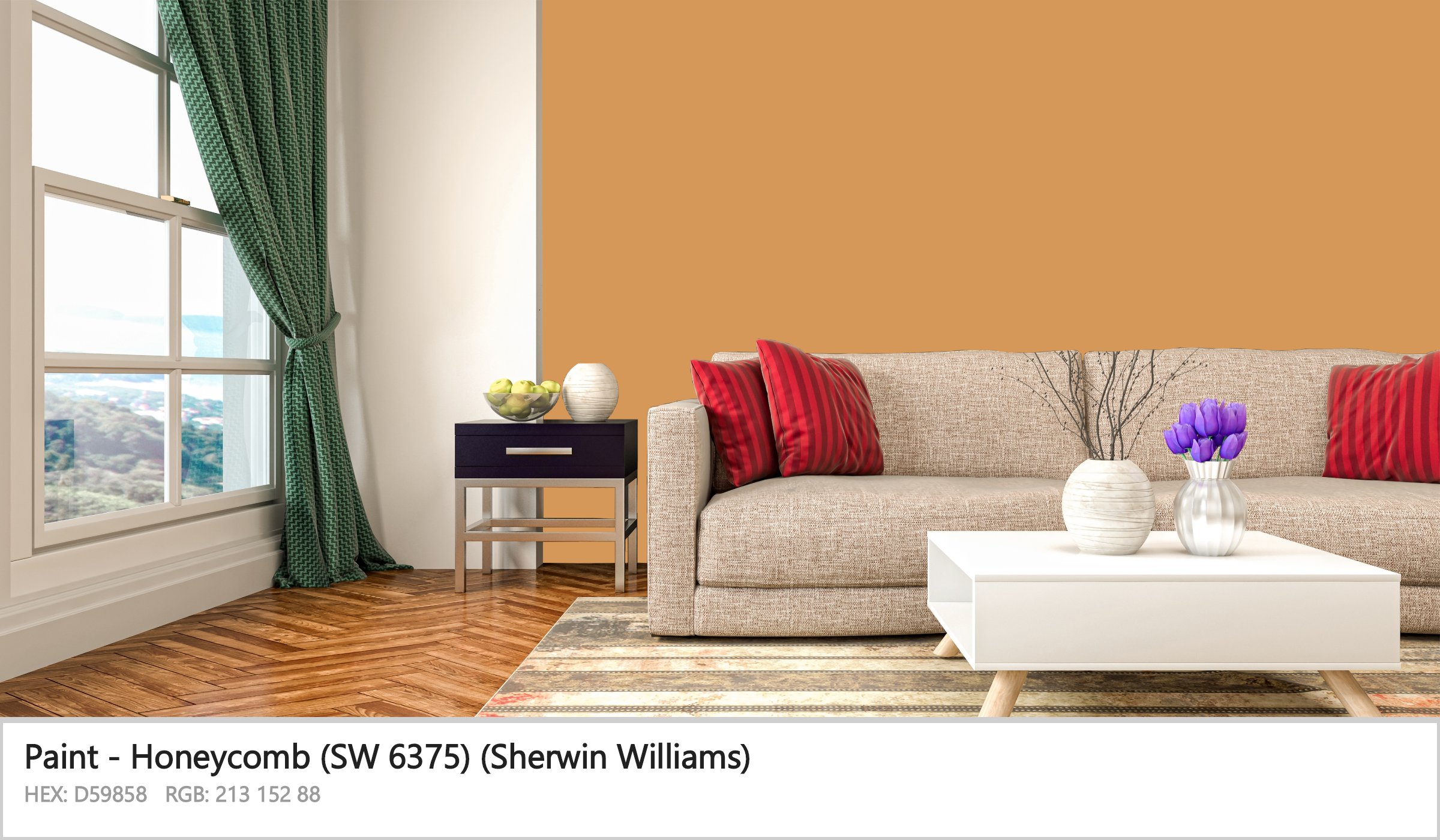 Sherwin Williams Honeycomb (SW 6375) Paint color codes, similar paints ...