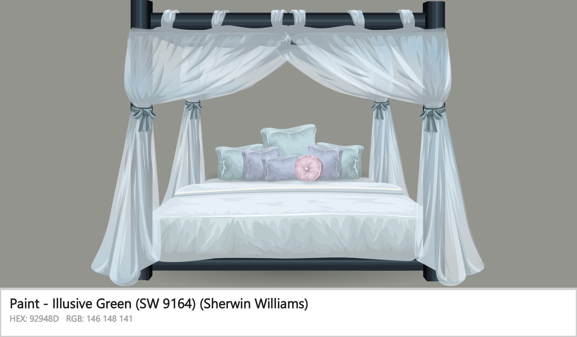 Sherwin Williams Illusive Green (SW 9164) Paint color codes, similar ...