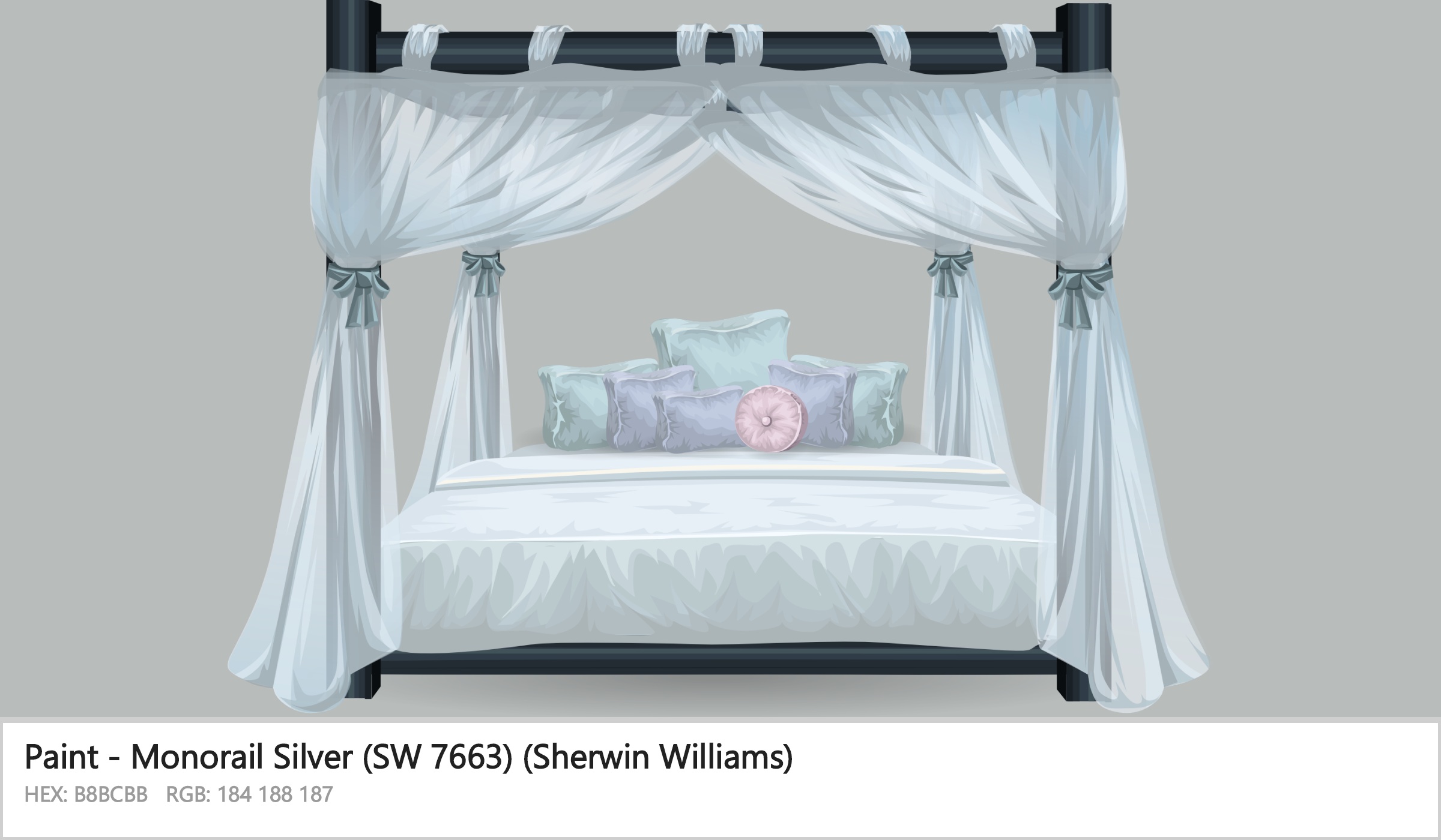 Sherwin Williams Monorail Silver (SW 7663) Paint color codes, similar ...