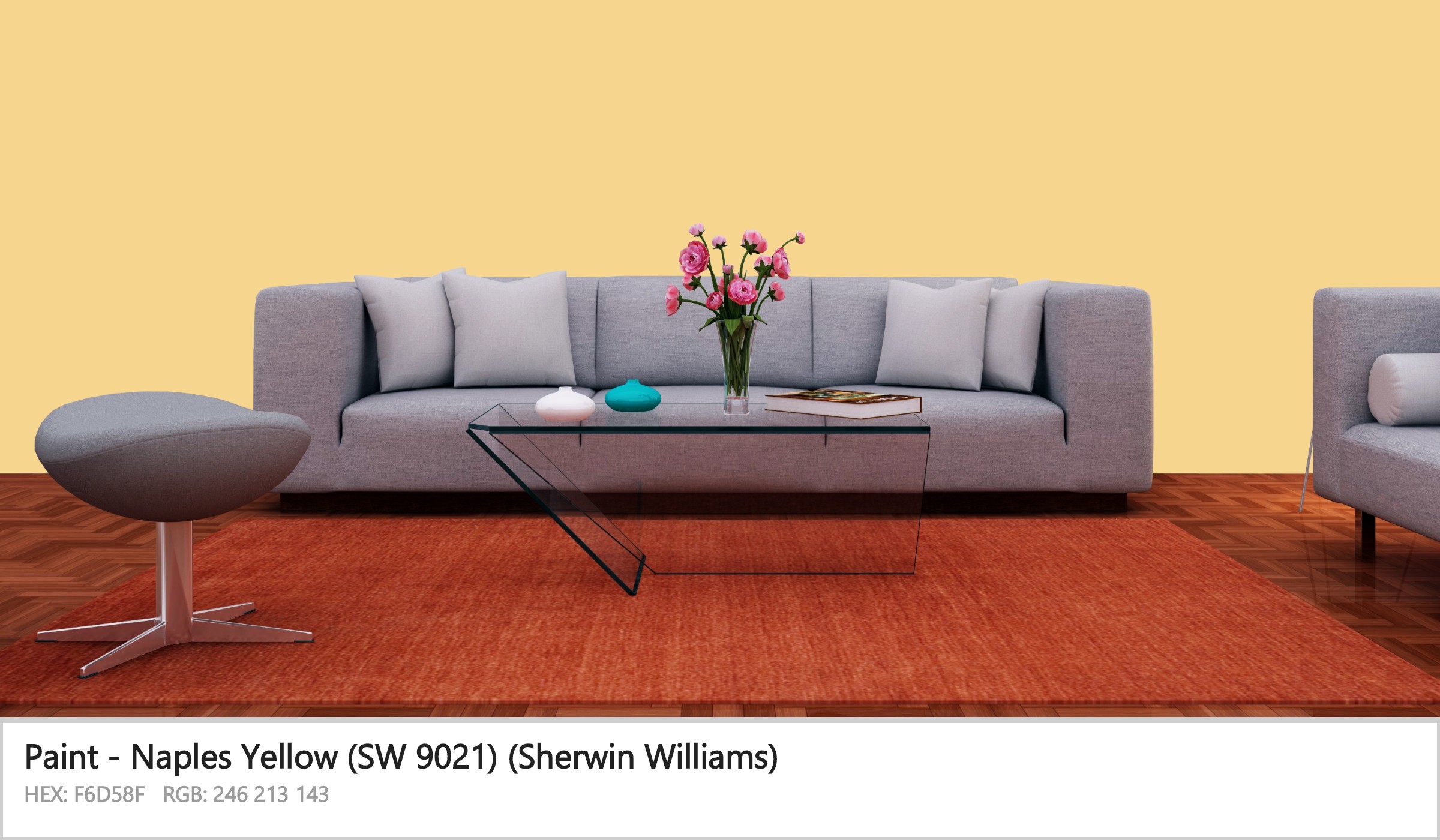 Sherwin Williams Naples Yellow (SW 9021) Paint color codes, similar paints and colors - colorxs.com