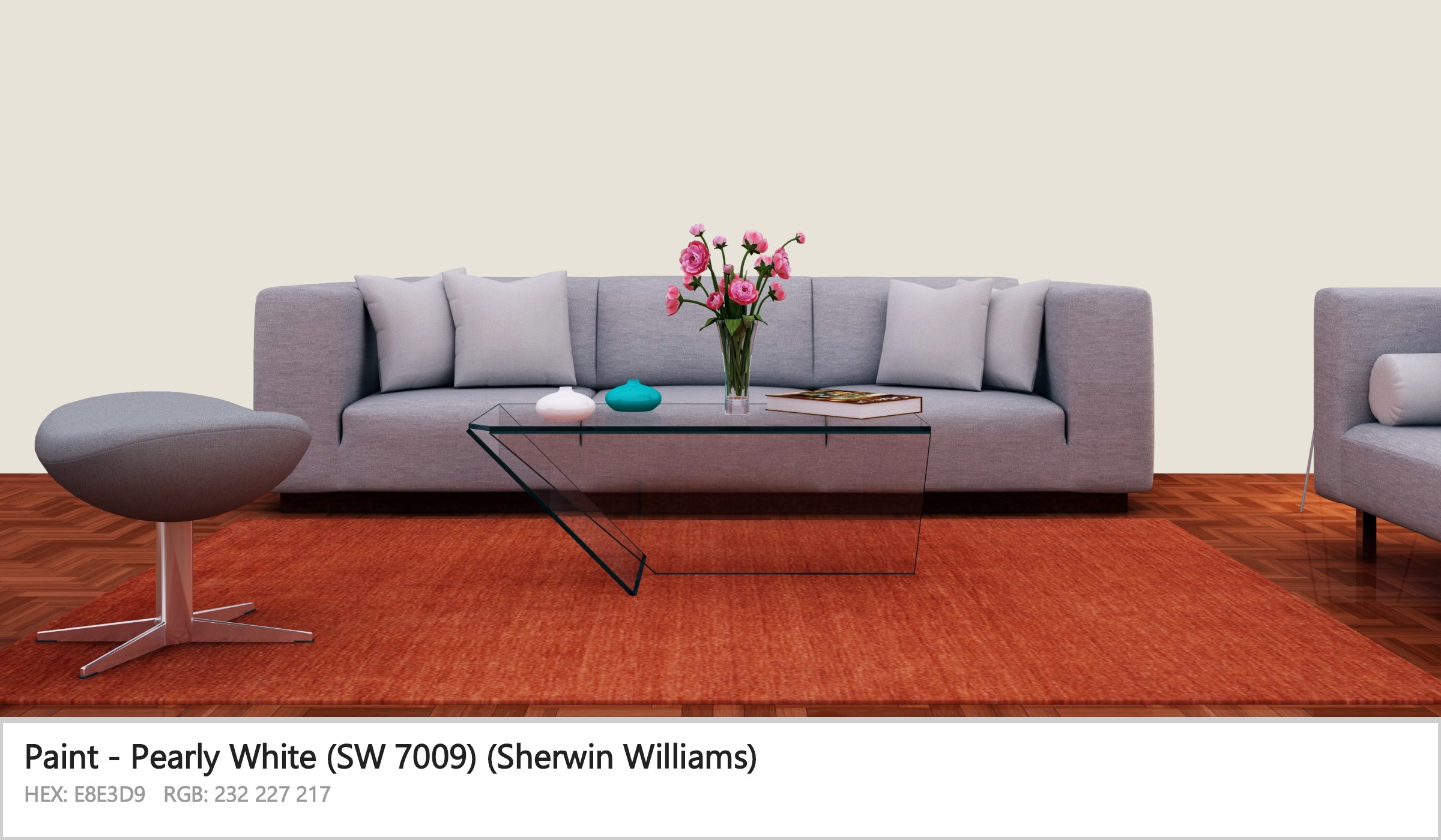 Sherwin Williams Pearly White (SW 7009) Paint color codes, similar ...