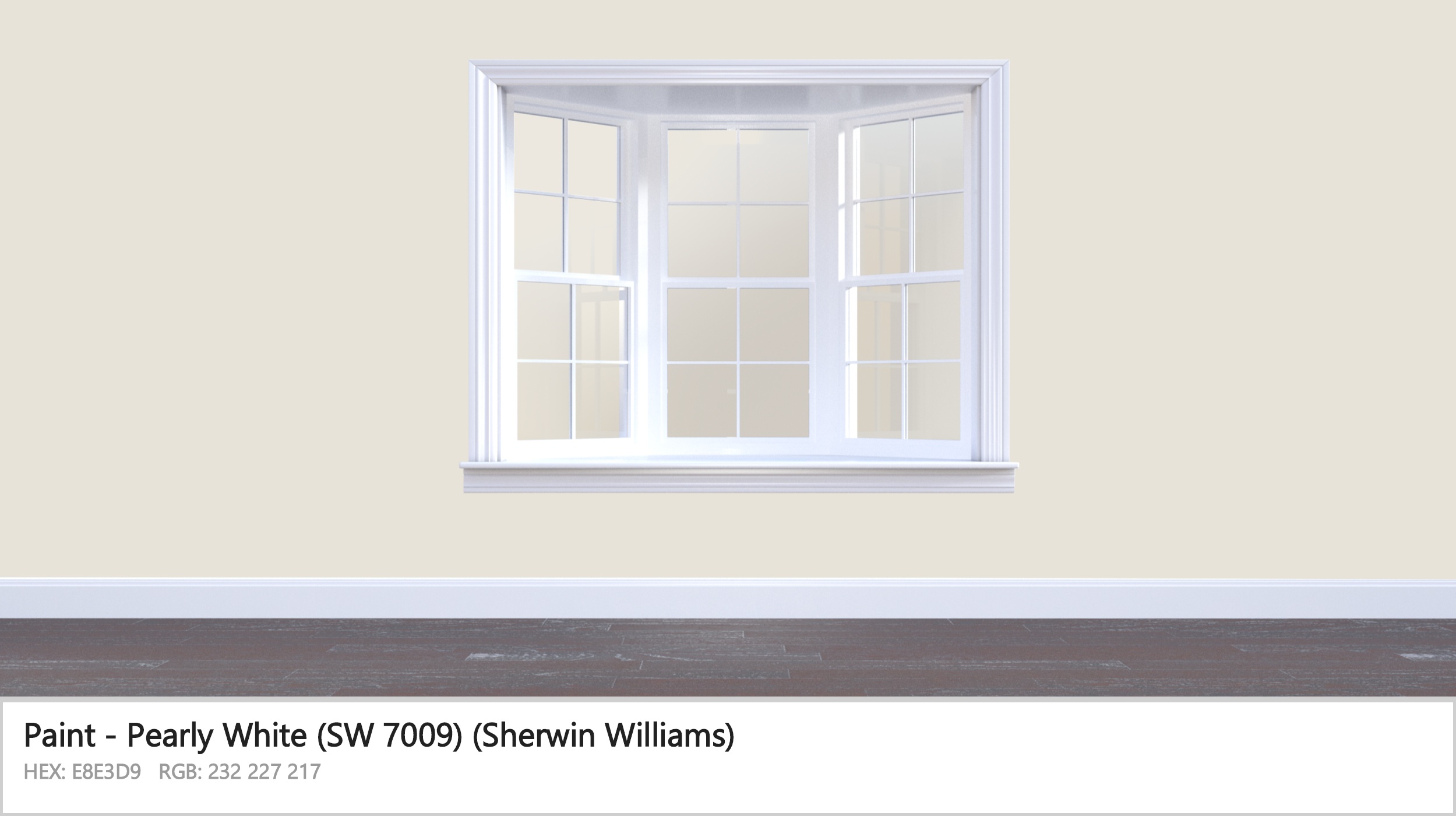 Sherwin Williams Pearly White (SW 7009) Paint color codes, similar ...