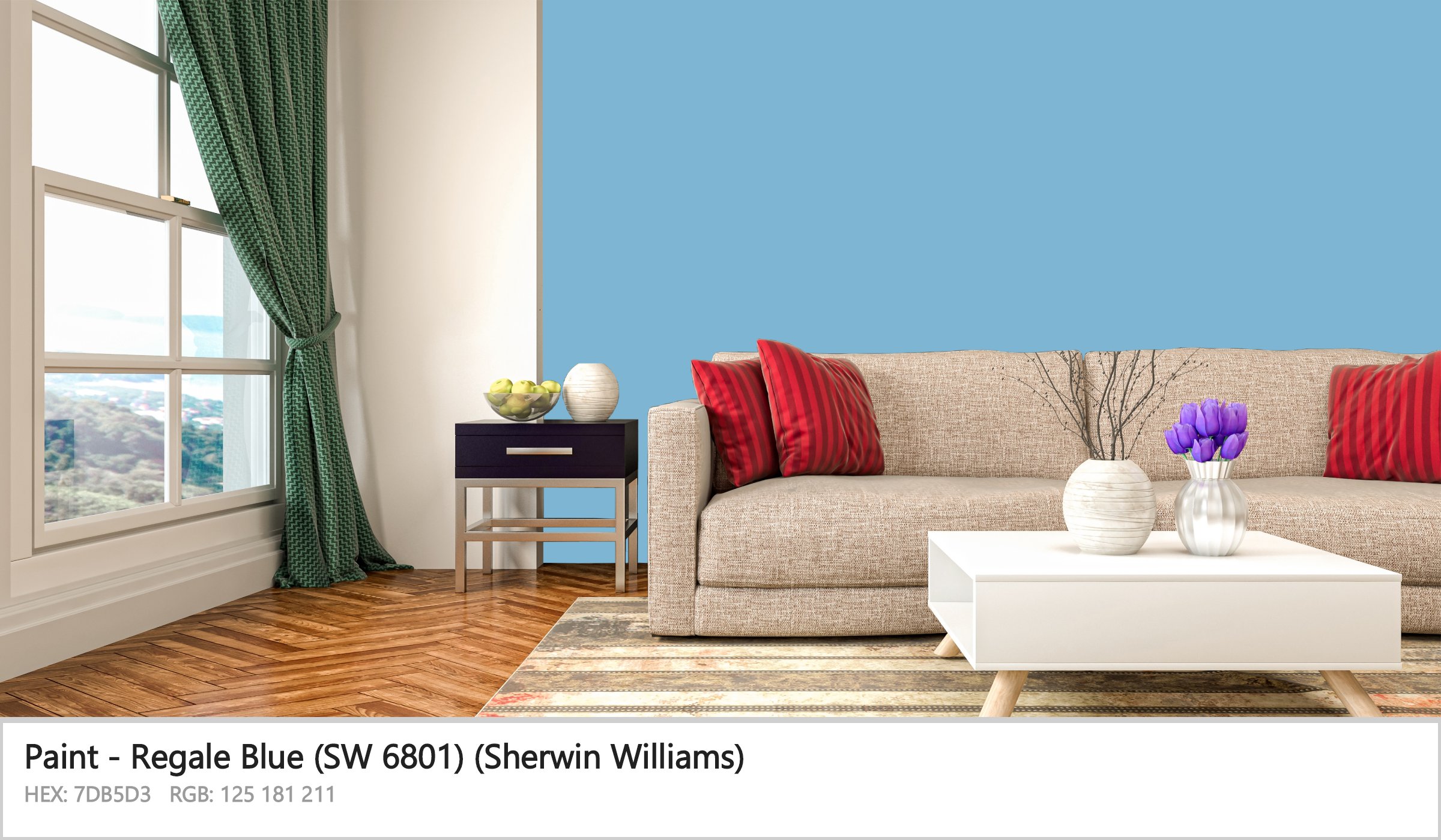 Sherwin Williams Regale Blue (SW 6801) Paint color codes, similar ...