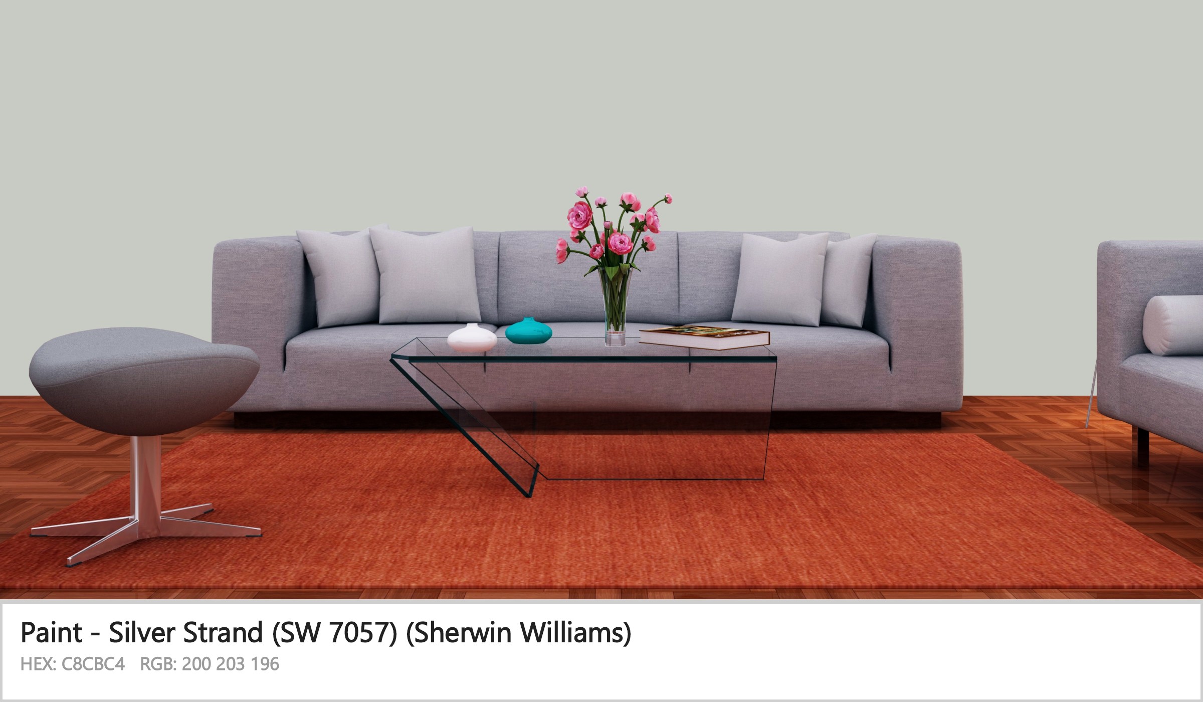 Sherwin Williams Silver Strand (SW 7057) Paint color codes, similar ...