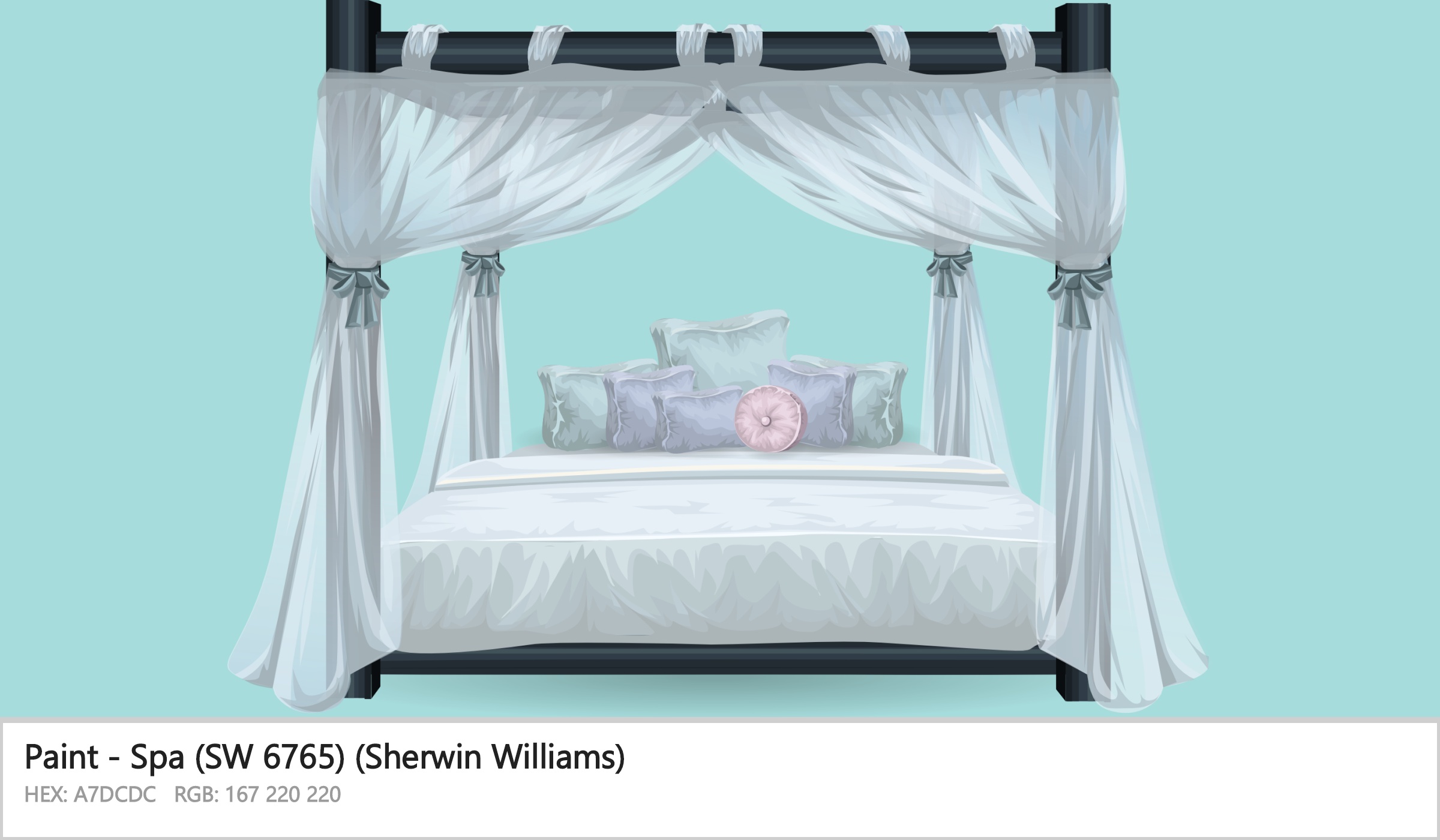 Sherwin Williams Spa (SW 6765) Paint color codes, similar paints and ...