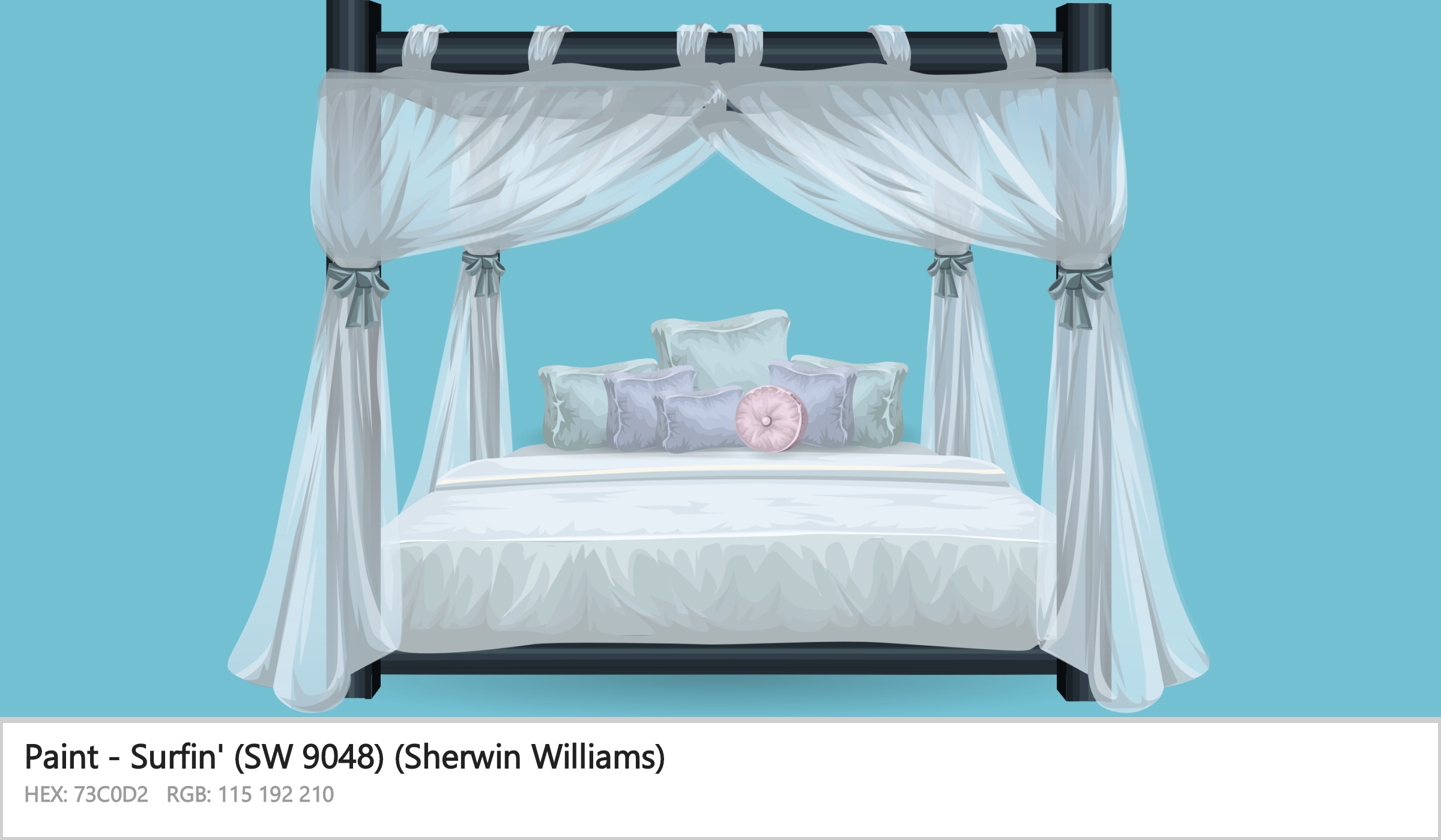 Sherwin Williams Surfin' (SW 9048) Paint color codes, similar paints ...