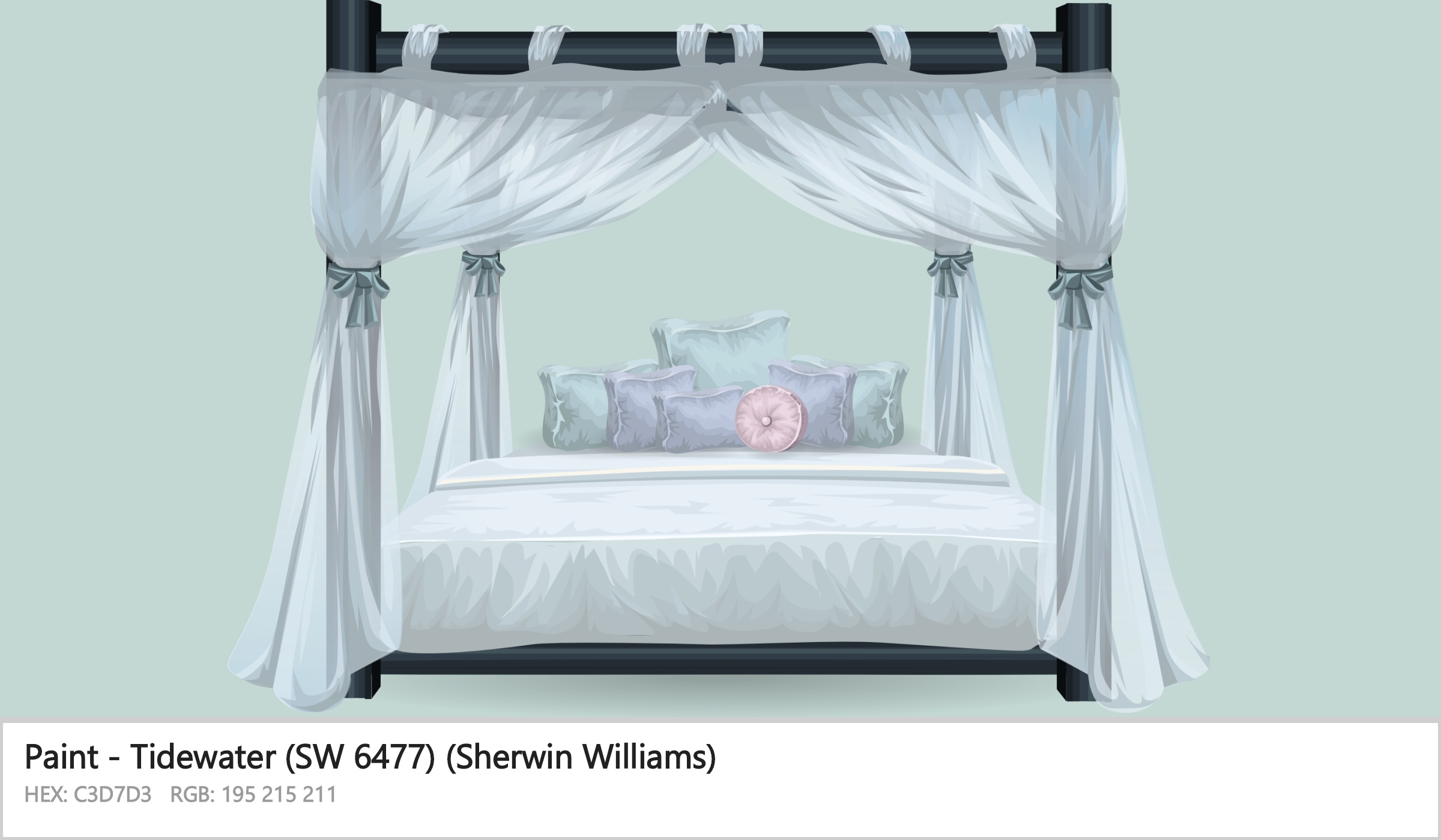 Sherwin Williams Tidewater (SW 6477) Paint color codes, similar paints ...
