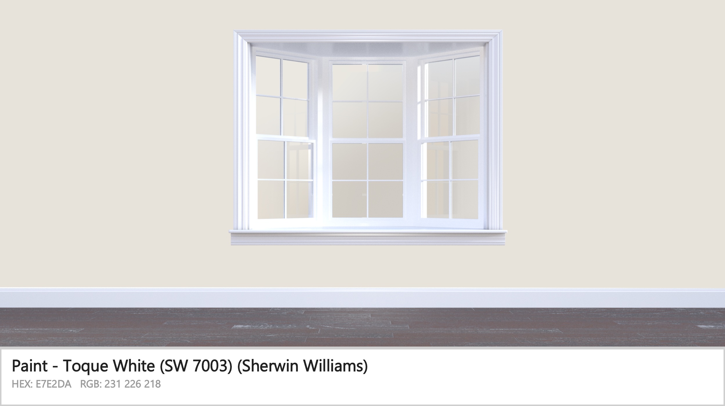 Sherwin Williams Toque White (SW 7003) Paint color codes, similar ...