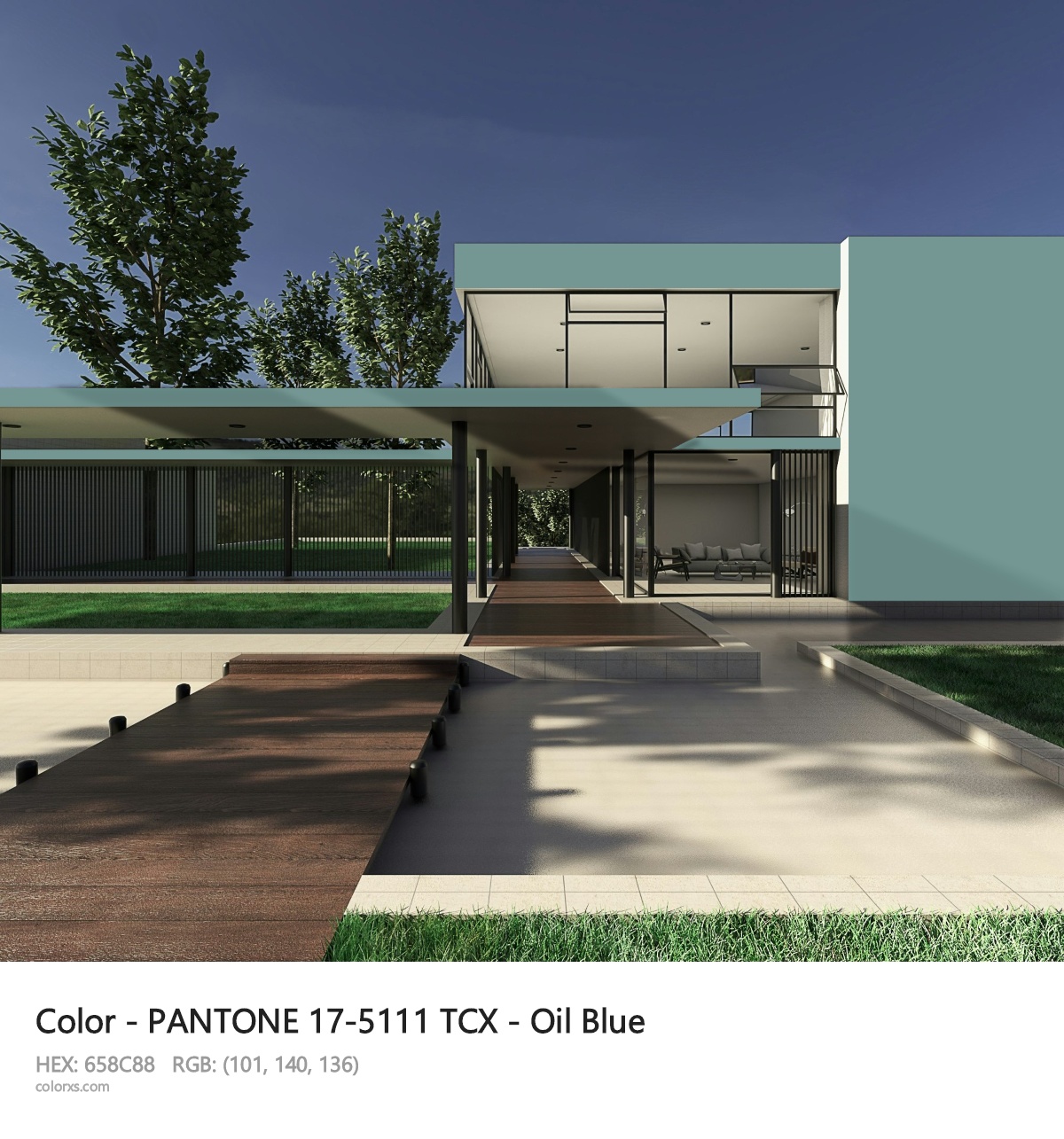 About PANTONE 17-5111 TCX - Oil Blue Color - Color codes | matching ...